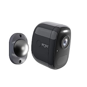 Dzees 4MP Outdoor Camera Wireless with Magnetic Mount Battery Powered Security Camera Outdoor for Home Security, 2.4Ghz WiFi/AI Motion Detection/4MP Color Night Vision/IP66/Cloud/Storage Card