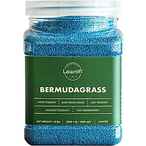 Lawnifi Bermuda Grass Seeds for Lawn, 1.8 lbs Covers 2,000 Sq Ft
