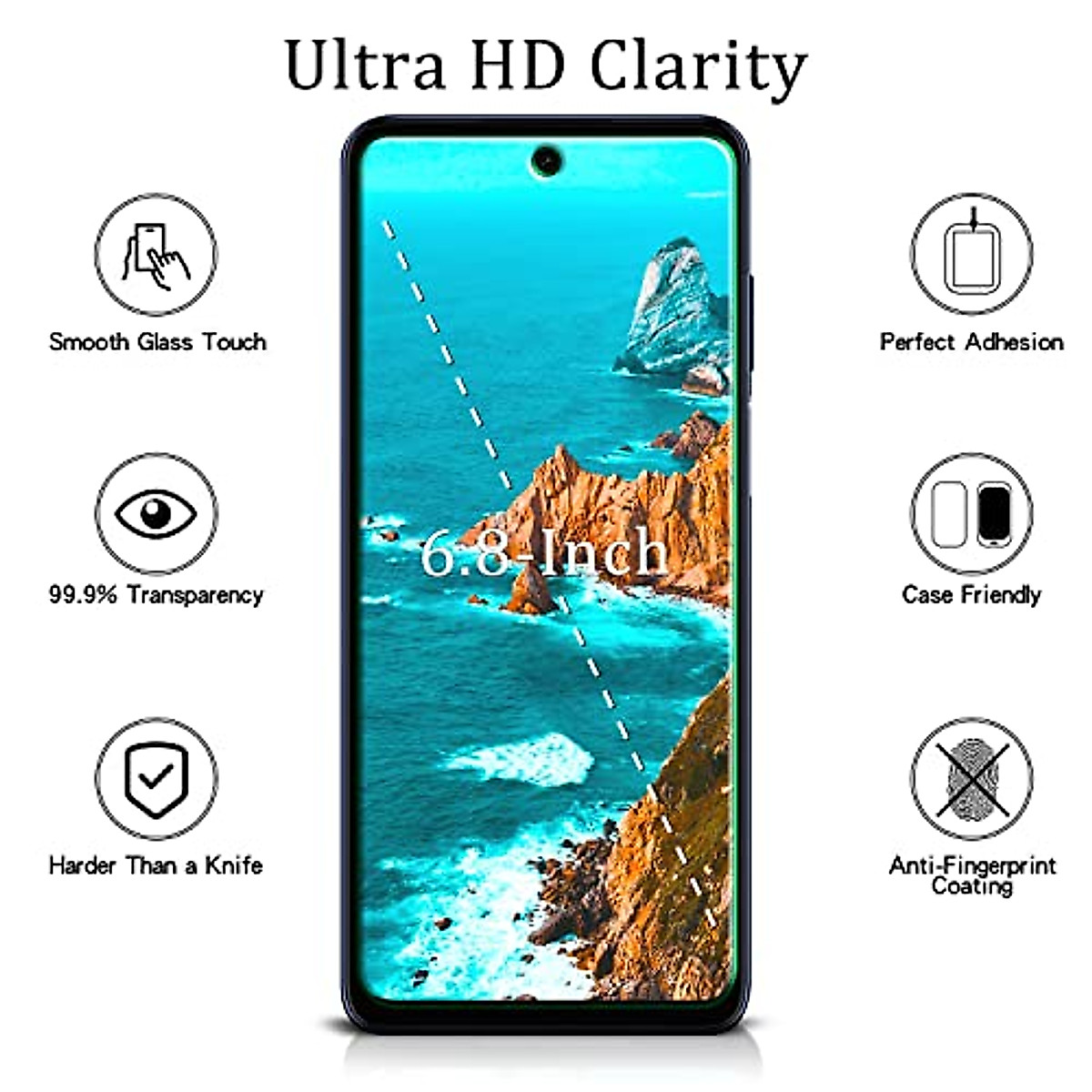 MAYtobe [2 Pack] Tempered Glass Designed For Motorola Moto G Stylus (2022) / Moto G Stylus 5G (2022) Screen Protector, Bubble Free, Easy to Install