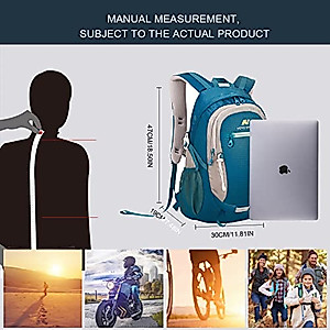 LOCALLION Hiking Daypack, Waterproof Hiking Backpack, 20/25L Cycling Biking Backpacks, Commuter Daypacks for Skiing Camping