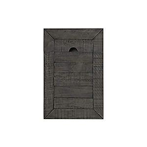 Martin Svensson Home Monterey Chairside Table - White with Grey Top - Coastal Multi-Use Table with Built-in Outlets and Drawers for Bedroom or Living Room