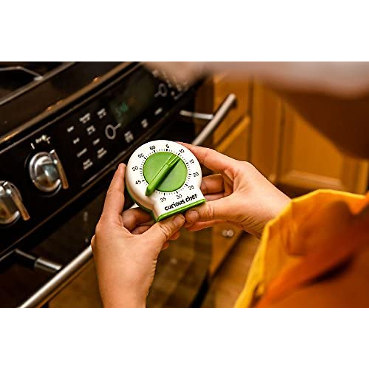Curious Chef 60-Minute Kitchen Timer for Kids, Dishwasher Safe, Made with BPA-Free Plastic, Real Kitchen Tool