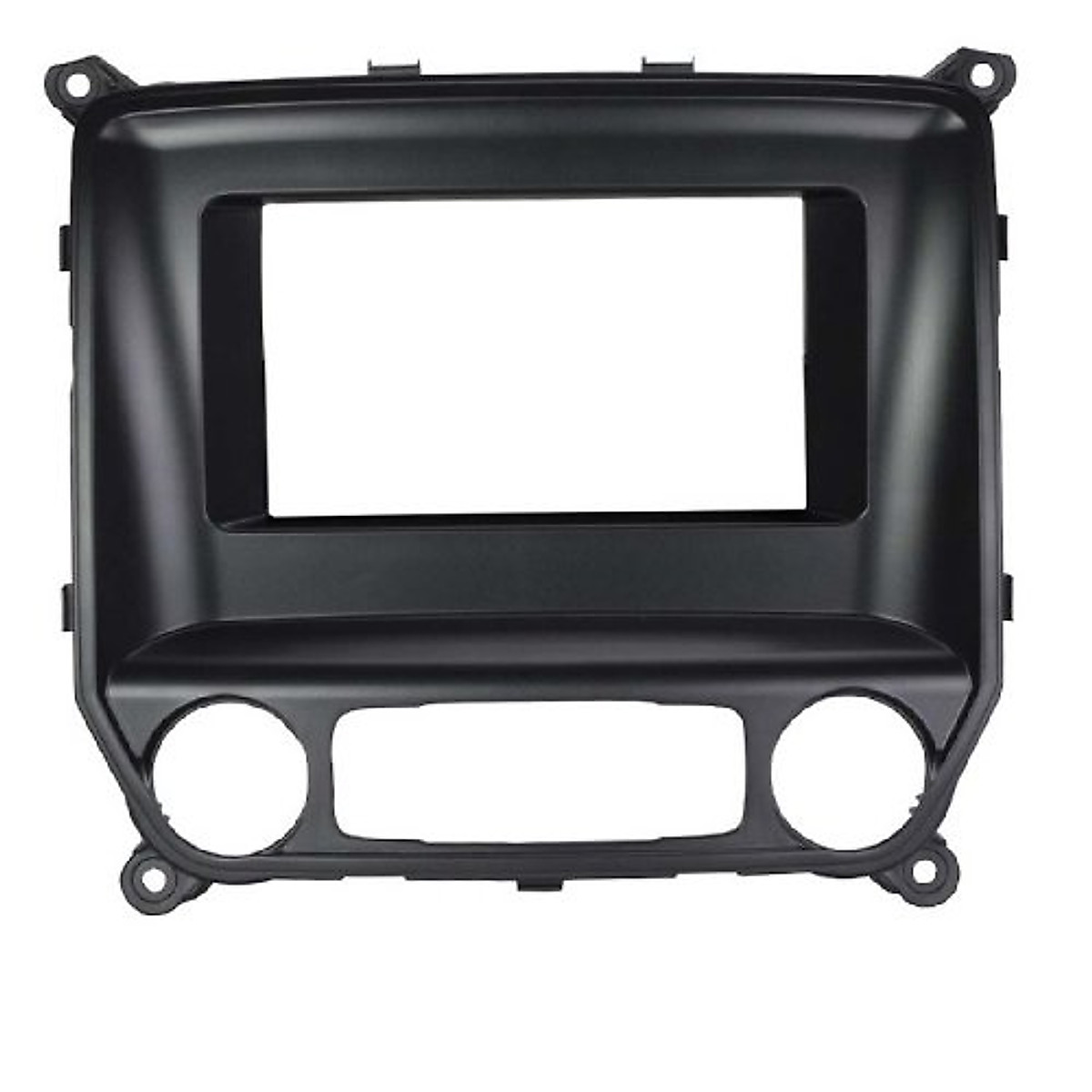 Scosche GM5211B Compatible with 2014-18 Chevrolet Silverado/GMC Sierra ISO Double DIN & DIN+Pocket Dash Kit Black & Metra 40-EU10 Antenna to Radio Adapter Cable,Black