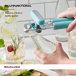 KitchenAid Gourmet Multifunction Can Opener / Bottle Opener, 8.36-Inch, Aqua Sky