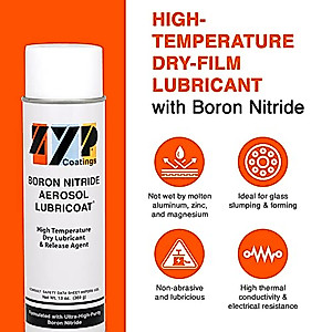BN Aerosol Lubricoat, 1 can (13 oz. Aerosol can) - Release Agent, High-Temperature Lubricant