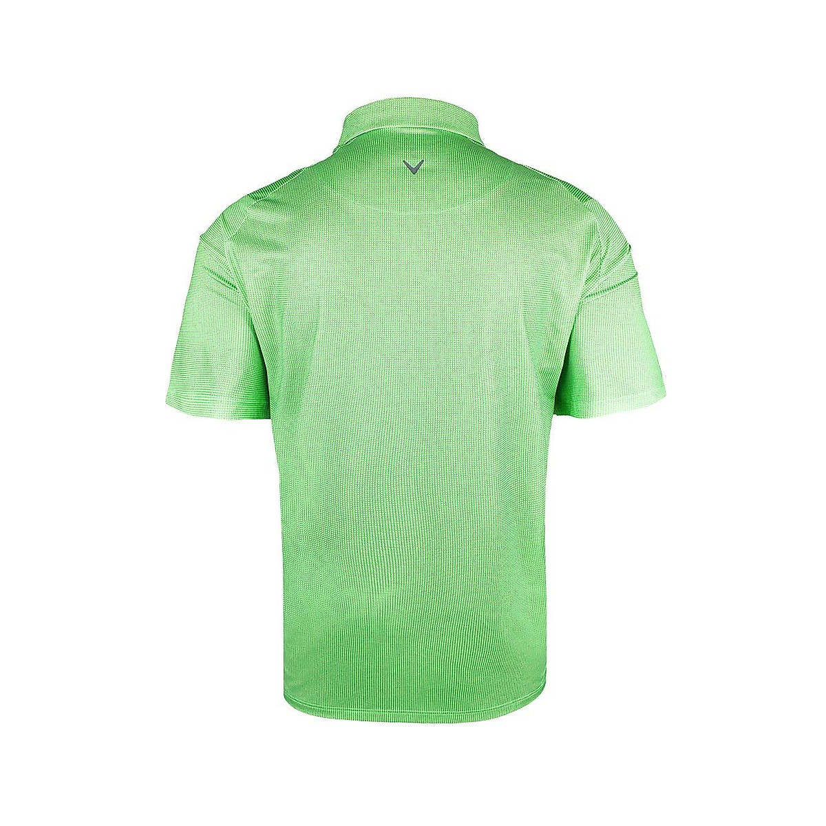 Gingham Printed Short Sleeve Golf Polo Shirt, Irish Green, Medium