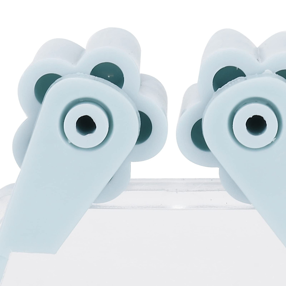 plplaaoo Broom Holder,Wall Mounted Mop Storage Rack Clamp, Broom Gripper Holds Self Adhesive for Smooth Wall and Ceilings, Glass, Metal, Wood, Ceramics, for Bathroom Kitchen Garden Light Green, b