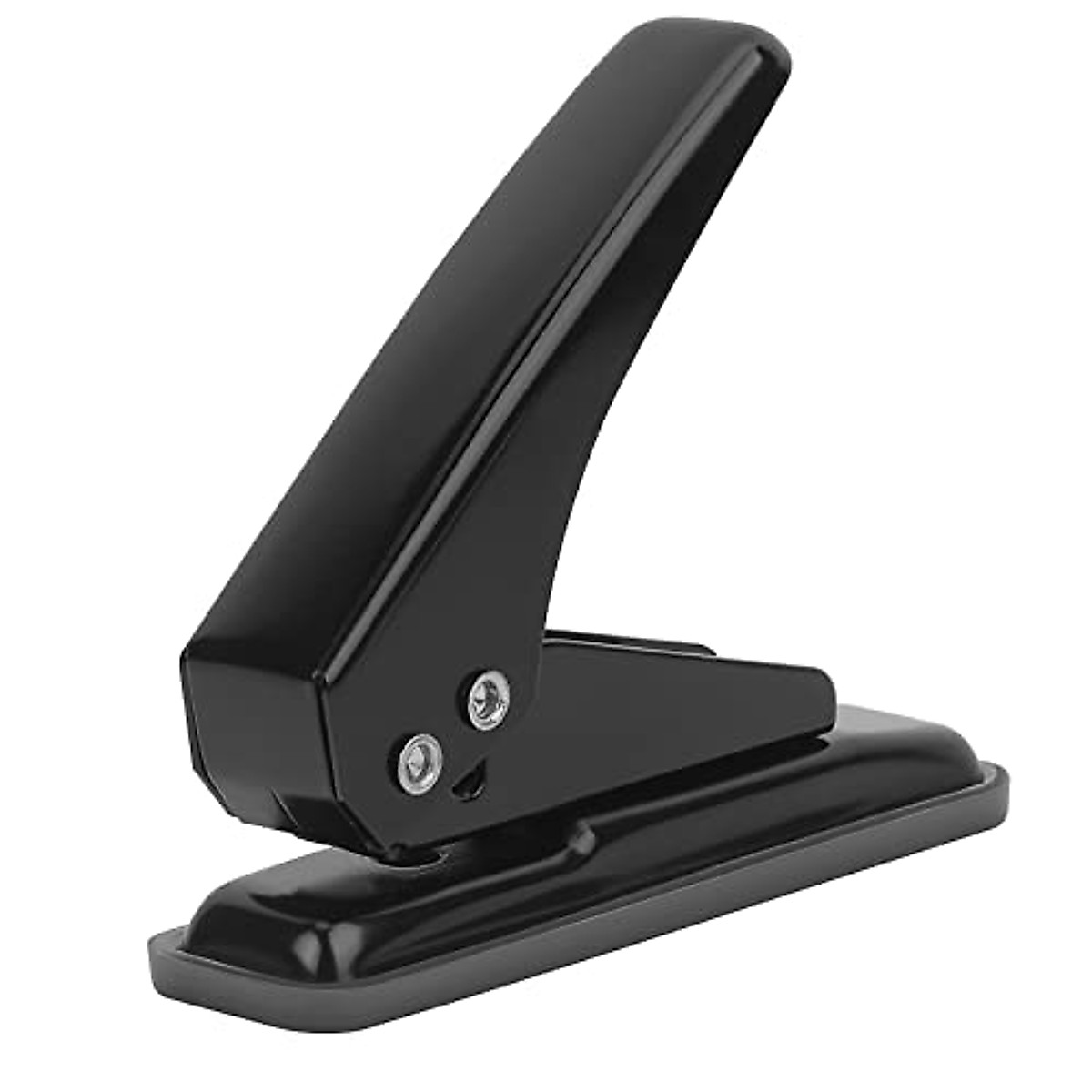MROCO Hole Punch 1/4" Hole Puncher Single Hole Punch One Hole Punch 1 Hole Punch with Non-Skid Base for Paper, Card, Plastic, Leather, Tag, Chipboard and Art Project, 20 Sheets Punch Capacity, Black
