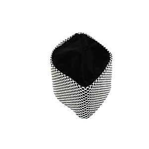 Oga Faaji African Kufi Apapo Cap (Small 23 1/2 Inches, Black/White)