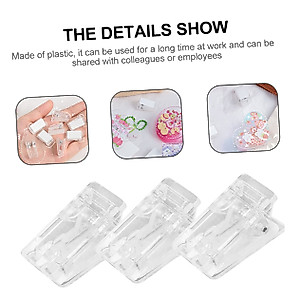 Cabilock 50pcs Self-Adhesive Small Clip Clear Shower Liner Clear Hangers Self Adhesive Clip Sticker Clips for Hanging Spring Clip Flag Clips Shower Curtain Clips Badge Holders Clip Abs