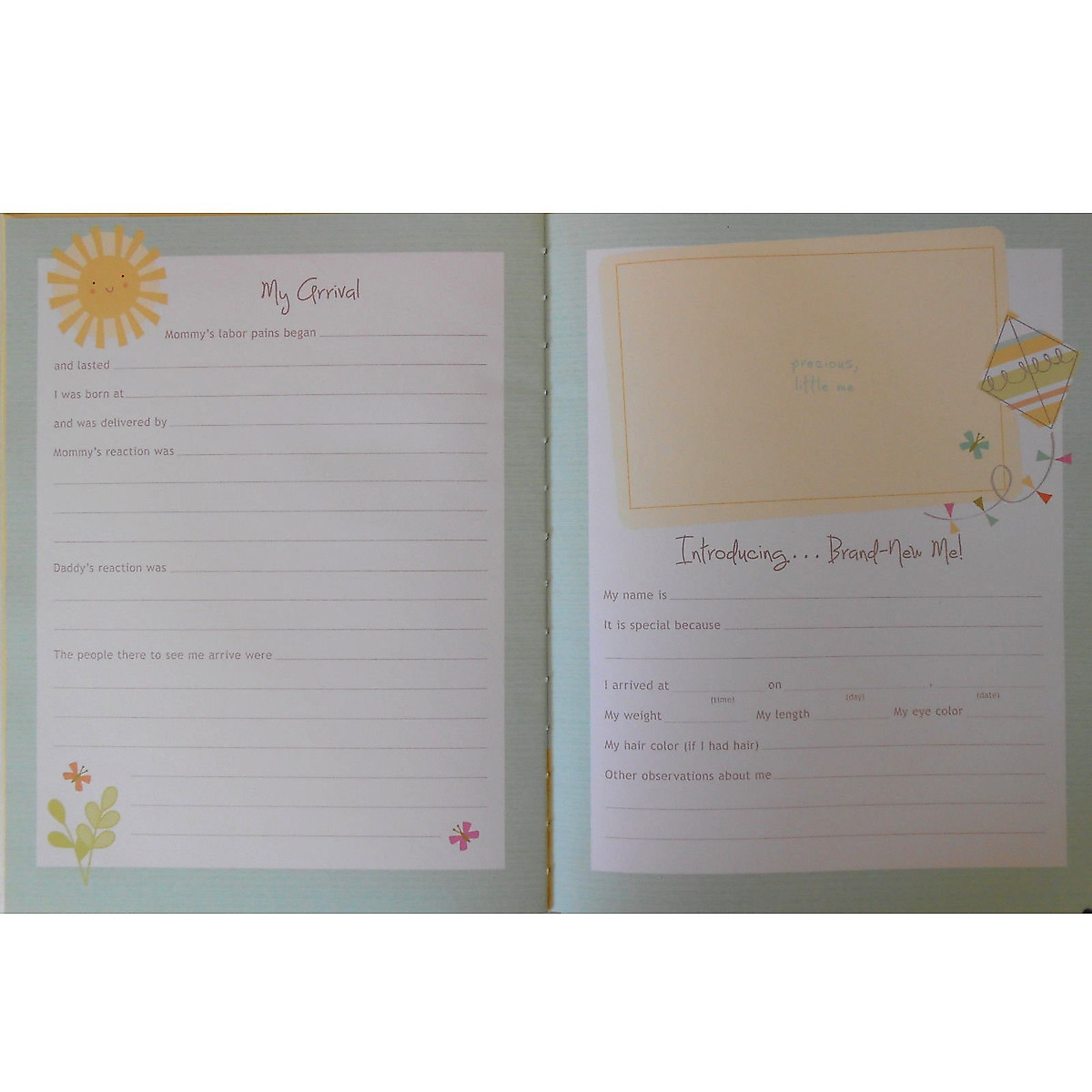 C.R. Gibson Stepping Stones "Baby's World" Baby's First Memory Book - Animals - Style May Vary