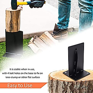 Hoqqf Kindling Splitter Firewood Cracker Hand Cutter for Campsite Home, Manual Log Cutter