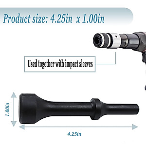 31982 Pneumatic Hammer 4-Inch Smoothing Air Hammer Bits, Impact Tool Air Hammer Attachments Bits fit for Ingersoll Rand Series Air Hammer 1 Pcs