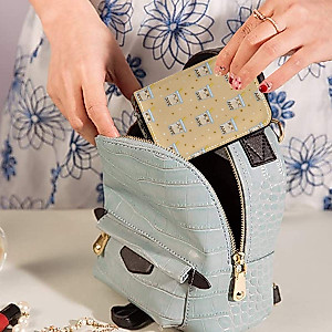 Slim Minimalist Soft Leather Mini Case Holder Organizer Wallet for Women Men Kawaii Boba Bubble Milk Tea Happy Express