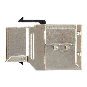 Monoprice Shielded Straight Through Cat6A RJ45 Keystone in-Line Coupler - 10G, Use for Networking As an Extender Between Two Patch Cables, Silver