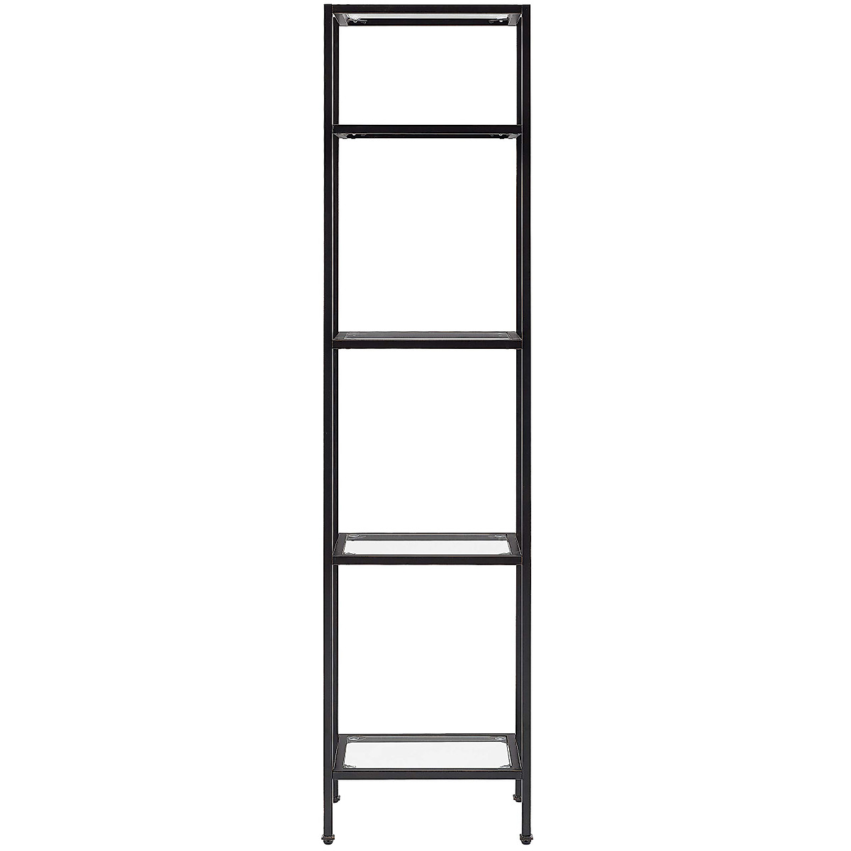Crosley Furniture Aimee Narrow Etagere Bookcase, Oil-Rubbed Bronze