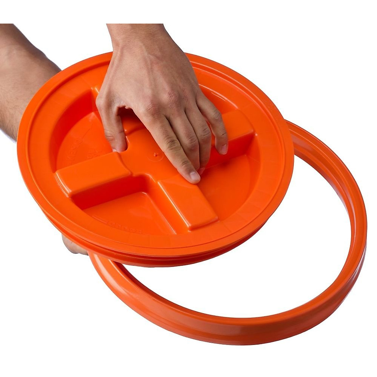 5 Gallon Buckets Six (6) Pack | Plastic | Orange