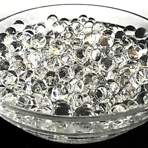 Clear Gel Beads, Vase Filler Beads, Non Toxic Gel Beads for Soilless Planting, Christmas and Wedding Centerpiece,Table Decoration,Floral Arrangement, Vase Filler (Clear) Just add Water