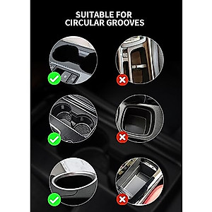 Car Cup Holder Expander, Detachable Car Food Table Tray,Car Organizer Desk, fit in 18-40 oz Water Bottle Stainless Steel Tumbler,Car Seat Cup Holder Snack Tray for Road Trip Accessories (Model A)