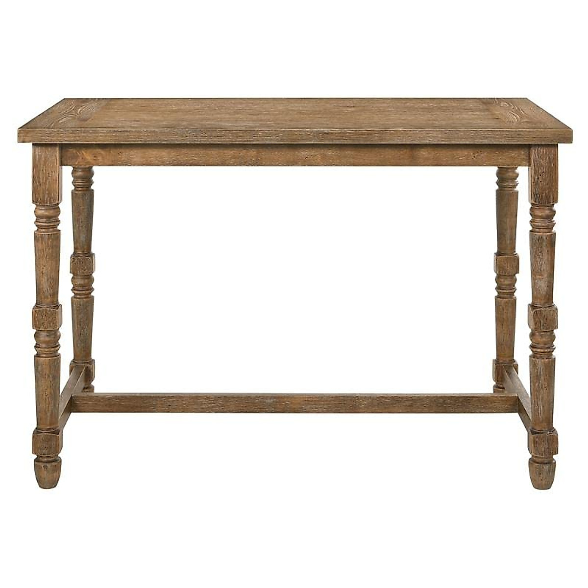 Acme Furniture Farsiris Counter Height Table, Weathered Oak Finish