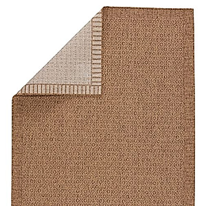 Jaipur Living Vibe Maeva 2'X3' Area Rug, Coastal Light Brown for Outdoor Spaces