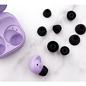 6 Pairs Galaxy Buds 2 Pro Ear Tips Buds Eartips, S/M/L Replacement Soft Silicone Rubber Flexible Gel Earbuds Earplug Fit in Case Compatible with Samsung Galaxy Buds 2 Pro 2022 Release - Graphite