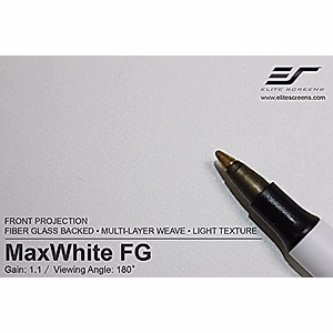 Elite Screens VMAX2, 120-inch 16:9, Wall Ceiling Electric Motorized Drop Down HD Projection Projector Screen, VMAX120XWH2