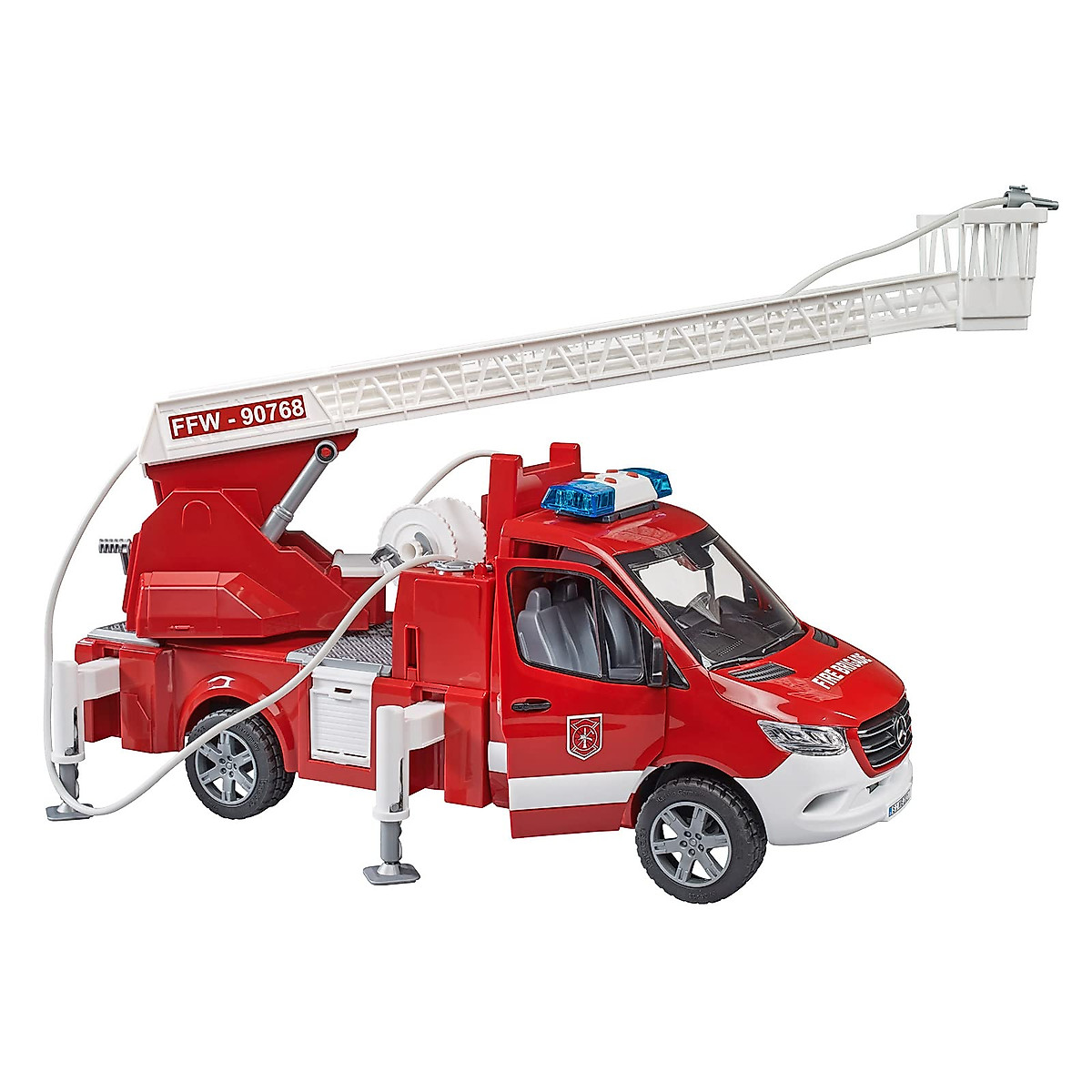 Bruder 02673 MB Sprinter Fire Engine w Ladder Water Pump & L/Smodule