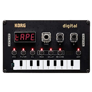 Korg Nu:tekt NTS-1 Programmable Synthesizer Kit Bundle with MIDI Cable and Austin Bazaar Polishing Cloth