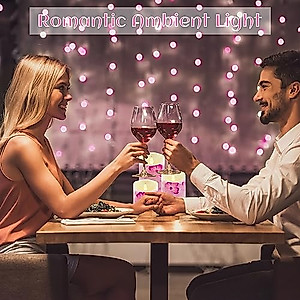 VEEKI Flameless Candles Lights, Set of 3 Cherry Blossoms Romantic LED Candles with Remote & Timer, Flickering LED Pillar Candles Battery Operated, Dimmable Electric Candles Gift for Mom Woman (Pink)