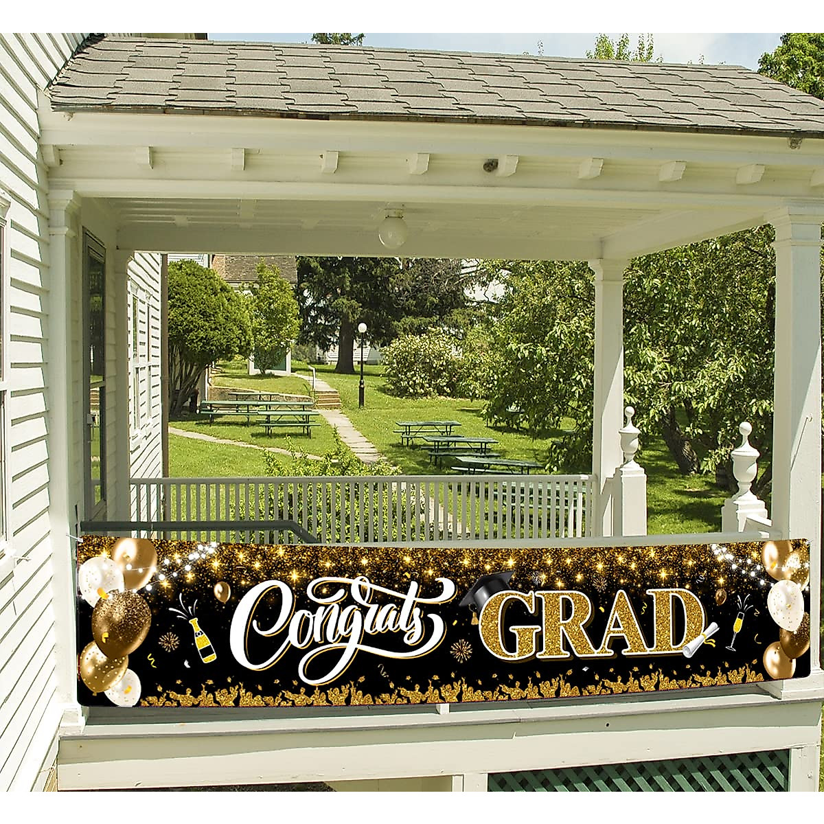 2025 Graduation Decorations-Congrats Grad Yard Sign Banner Decoration for Class of 2025 Graduation Party Supplies