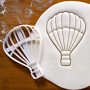 Set of 3 Baby Shower themed cookie cutters (Designs: Hot Air Balloon, Fluffy Cloud, and Blimp), 3 pieces - Bakerlogy