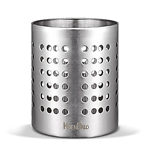 KSENDALO Utensil Drying Rack Stainless Steel Utensil Holder Sink Silverware Holder Utensil Drying Basket Kitchen Countertop Flatware Strainer Silverware Dryer Silver (5.32inch)