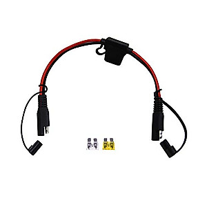CUZEC 1FT/0.31m 14AWG SAE to SAE Extension Cable Quick Disconnect Wire Harness SAE Connector/SAE TO SAE Heavy Duty Extension Cable