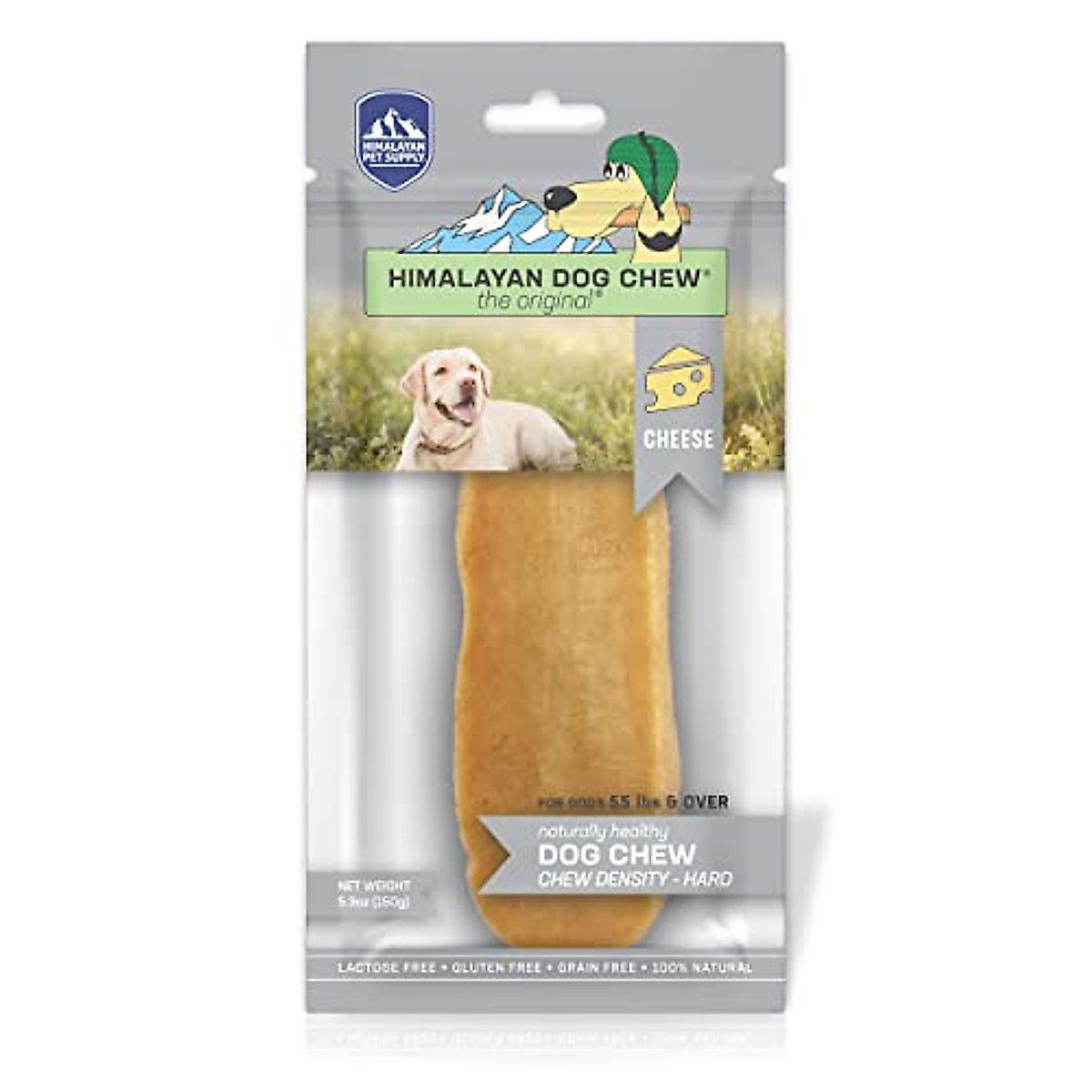Himalayan Pet Supply Cheese Chews|Long Lasting, Stain Free, Protein Rich, Low Odor|100% Natural, Healthy & Safe|No Lactose, Gluten Or Grains|for Dogs 55 Lbs&Brown,X-Large(521015),5.3 Ounce (Pack of 1)