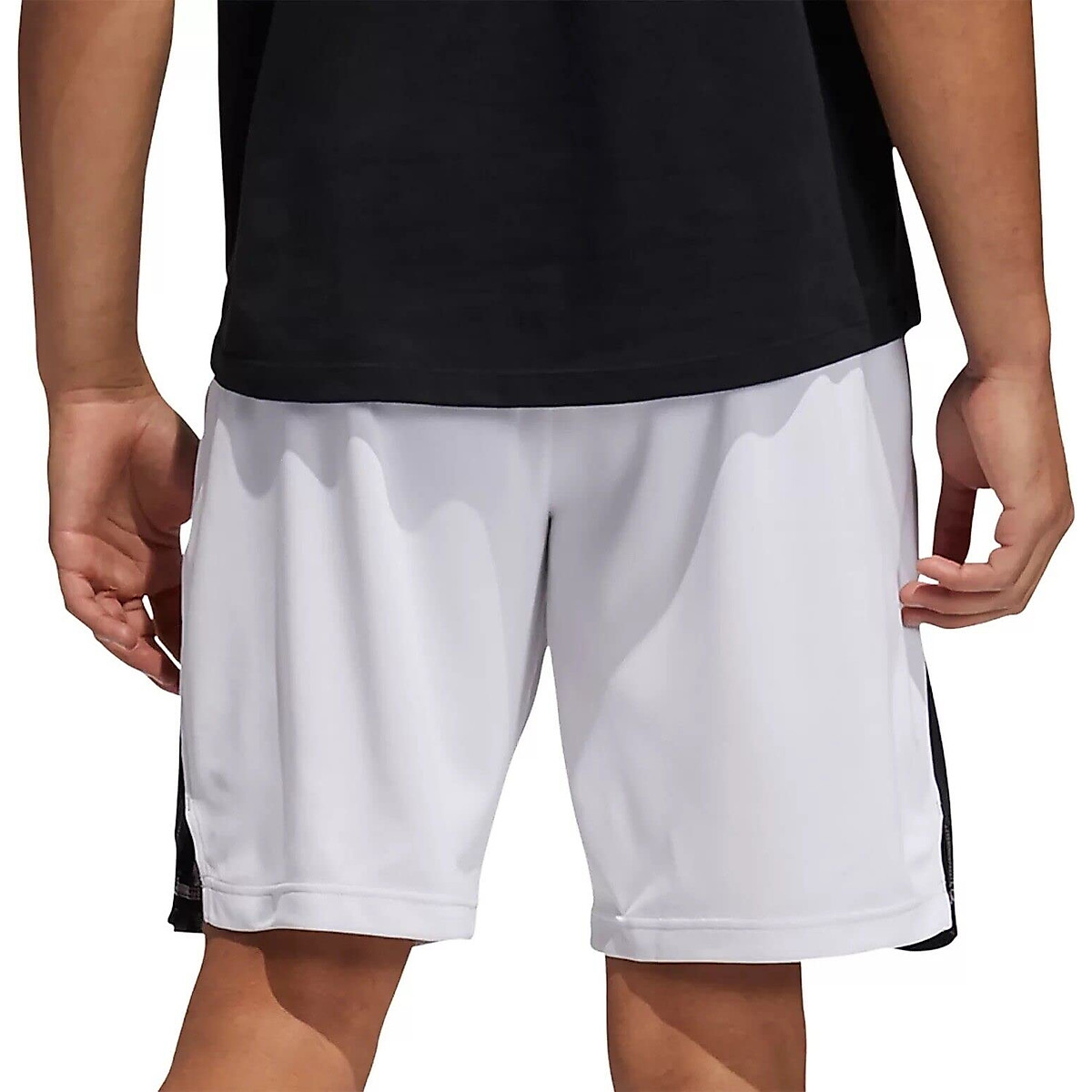 adidas Men's Axis Knit 2.5 Basketball Shorts H08739 Size L White/Black