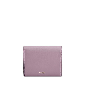 Fossil Women's Heritage Leather Wallet Trifold, Lavender (Model: SL8231531)