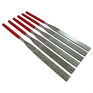 HTS 101I0 6Pc 180mm / 40-600 Grit Diamond Flat File Set