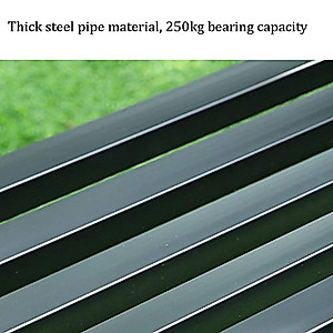 JOZZY Outdoor Garden Bench,Outdoor Garden Double Rocking Chair, Leisure Courtyard Terrace Metal Bench, Comfortable and Durable Outdoor Swing Glider, Weatherproof Steel Frame, for Porch/Backyard