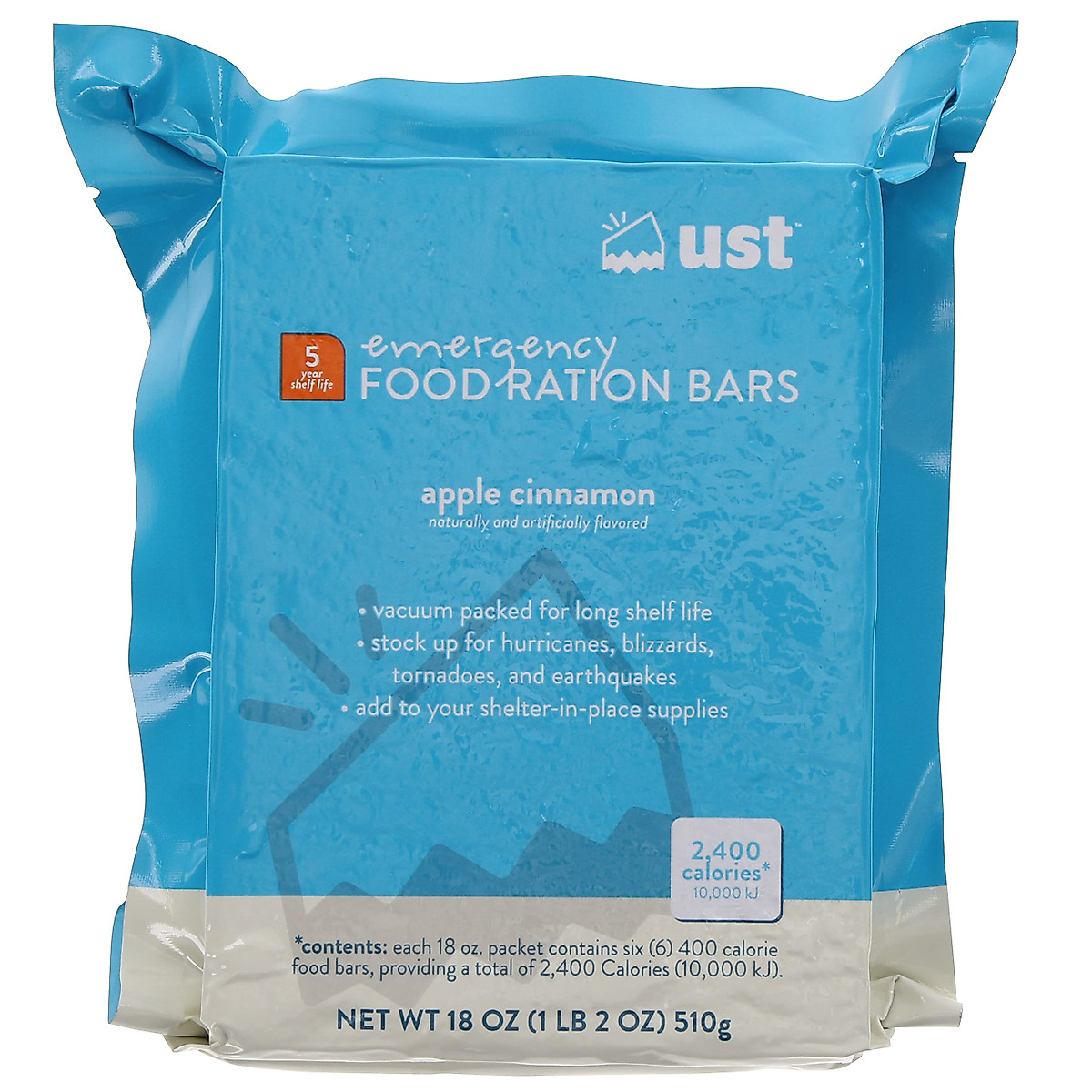 Ultimate Survival Technologies, Emergency Food Rations, LxWxD: 6" x 4.5" x 1.25"