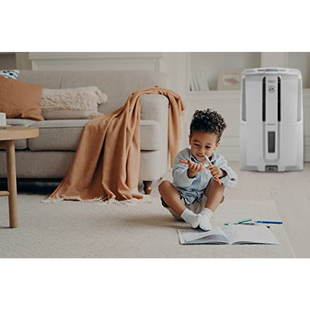De'Longhi 35 Pint Dehumidifier with Pump,White