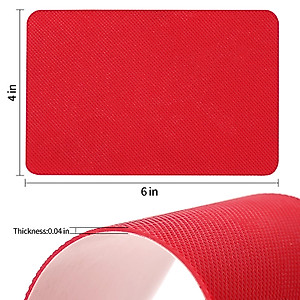 Ashoesert Red Bottoms Sole Protector,Shoe Sole Protector for Christian Louboutin High Heels, Anti Slip Shoe Grips Pads Compatible with Louboutin Shoes -2 Pairs（6.0"×4.0",Red）