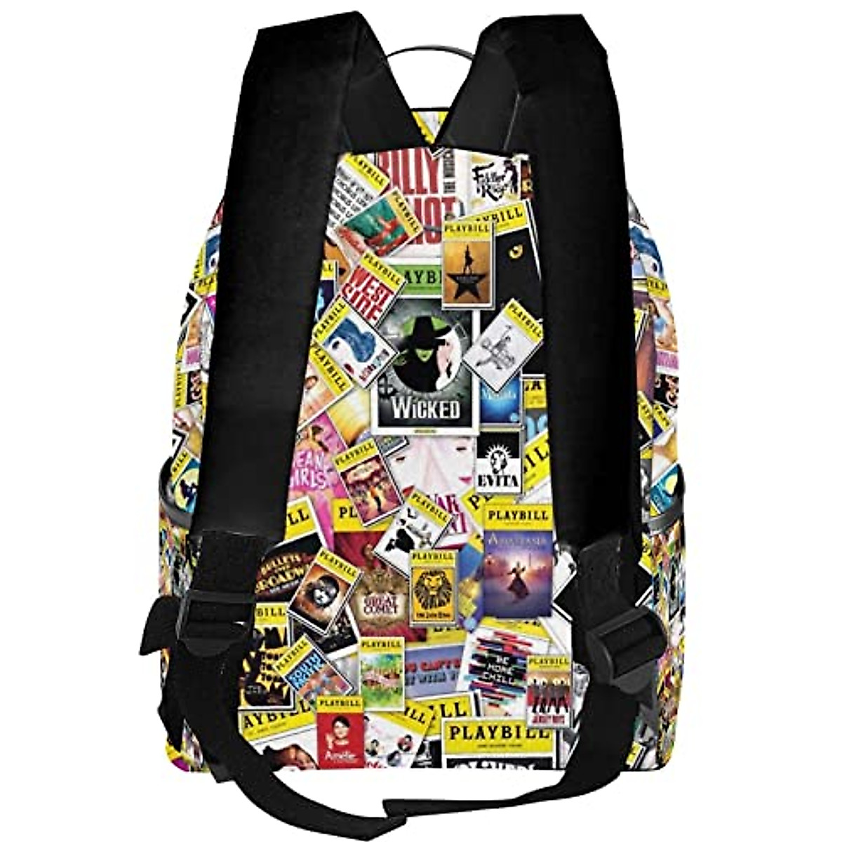 Large Capacity School Bags Broadway Musicals Collage Backpack College Computer Bag Daypacks