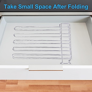 LEKUSHA Reusable Bag Drying Rack, Foldable Freezer Bag Dryer, SUS304 Stainless Steel Drying Stand for Gallon, Quart, Sandwich, Snack Bag, Plastic Silicone Storage Bag