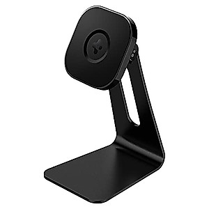 Spigen OneTap (MagFit) Designed for MagSafe Stand with OneTap Technology Magnetically Mounts Compatible with iPhone 14, iPhone 13, iPhone 12 Models, AirPod Pro, AirPod Pro 2, AirPod 3 Stand - Black