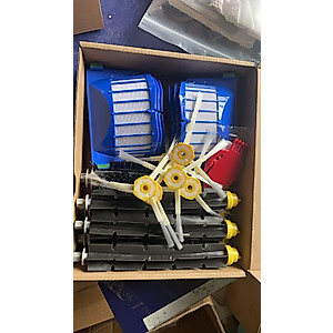 LOVECO Replacement Accessories Kit for iRobot Roomba 600 Series 694 692 690 680 660 665 651 650 614 & 500 Series 595 585 564,6 Filter,6 Side Brush,3 Pairs Bristle and Flexible Beater Brush