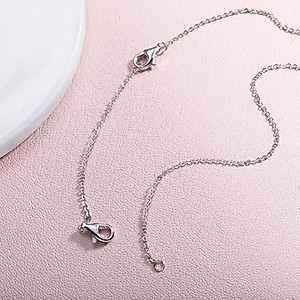 Meow Star Necklace Extender Sterling Silver Necklace Extenders Gold Chain Extenders for Necklaces Extender for Bracelet Anklet Set (Silver 2", 3",4", and 6")