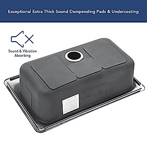 CozyBlock 33 x 22 x 9 Inch Top-mount/Drop-in Stainless Steel Single Bowl Kitchen Sink with Strainer - 18 Gauge Stainless Steel-1 Faucet Hole