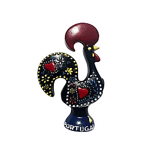 Cock Style Portugal Refrigerator Magnet Travel Souvenir Fridge Decoration 3D Magnetic Sticker Hand Painted Craft Collection