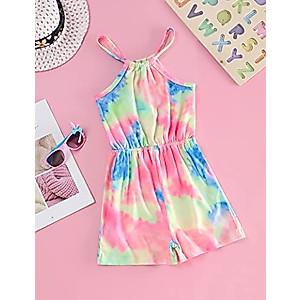 Toddler Baby Girls Clothes Strap Sleeveless One Piece Halter Romper Casual Summer Jumpsuit
